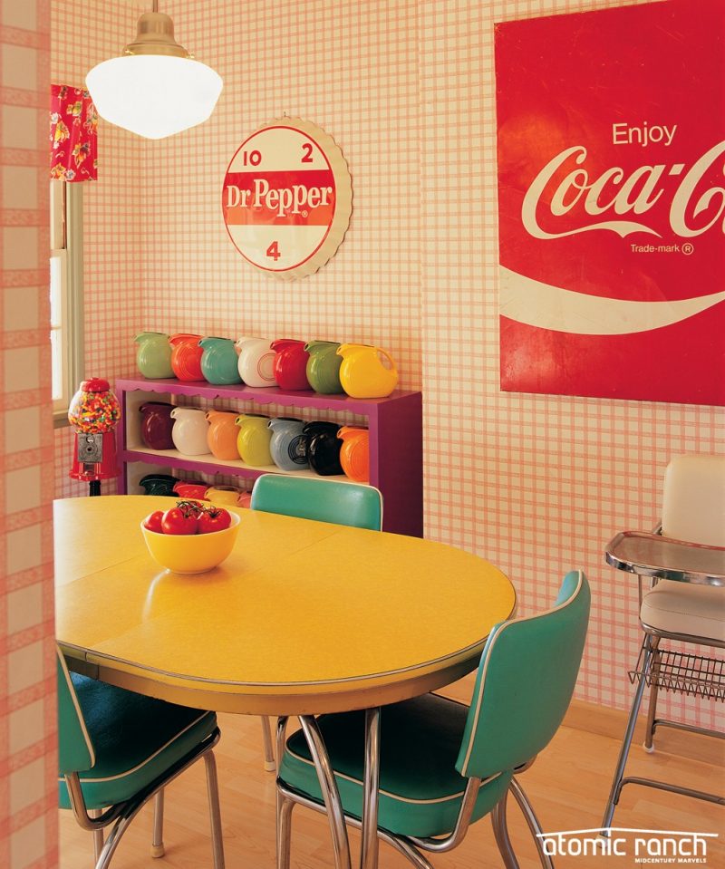 Turn Your Dining Room into a Colorful Retro Diner