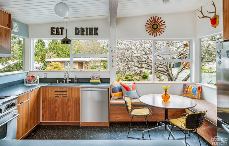 This Custom Midcentury Kitchen Design Was Made to Entertain