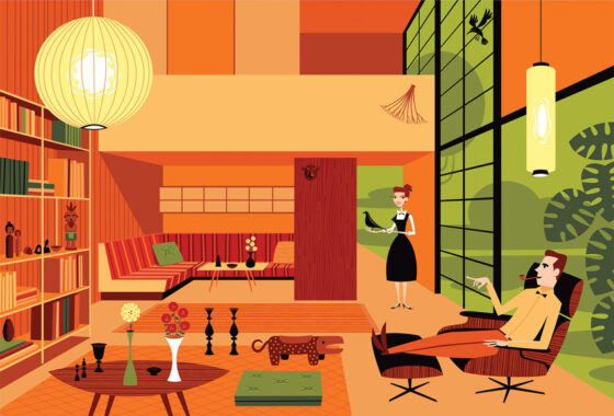 Mid Mod Art with A Retro Vibe - Atomic Ranch