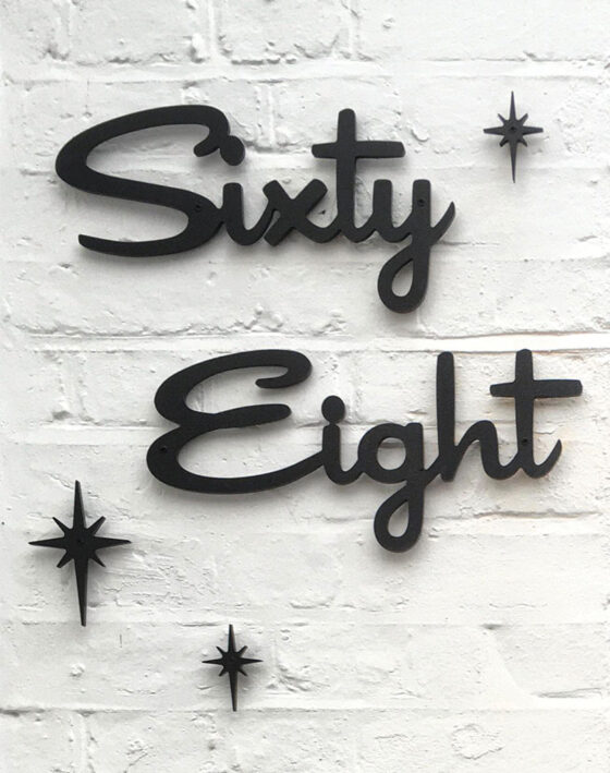 Mid Mod House Numbers: Nifty Numerals - Home